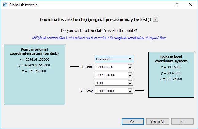 dominoc925: LiDAR data coordinate readout in Cloud Compare