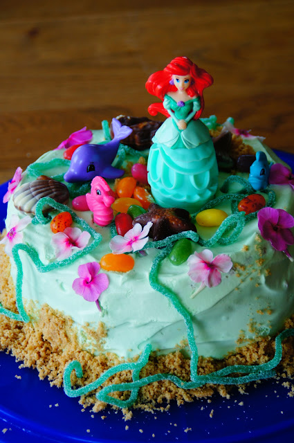 tort mała syrenka Arielka / Ariel little mermaid cake DIY - tanasza