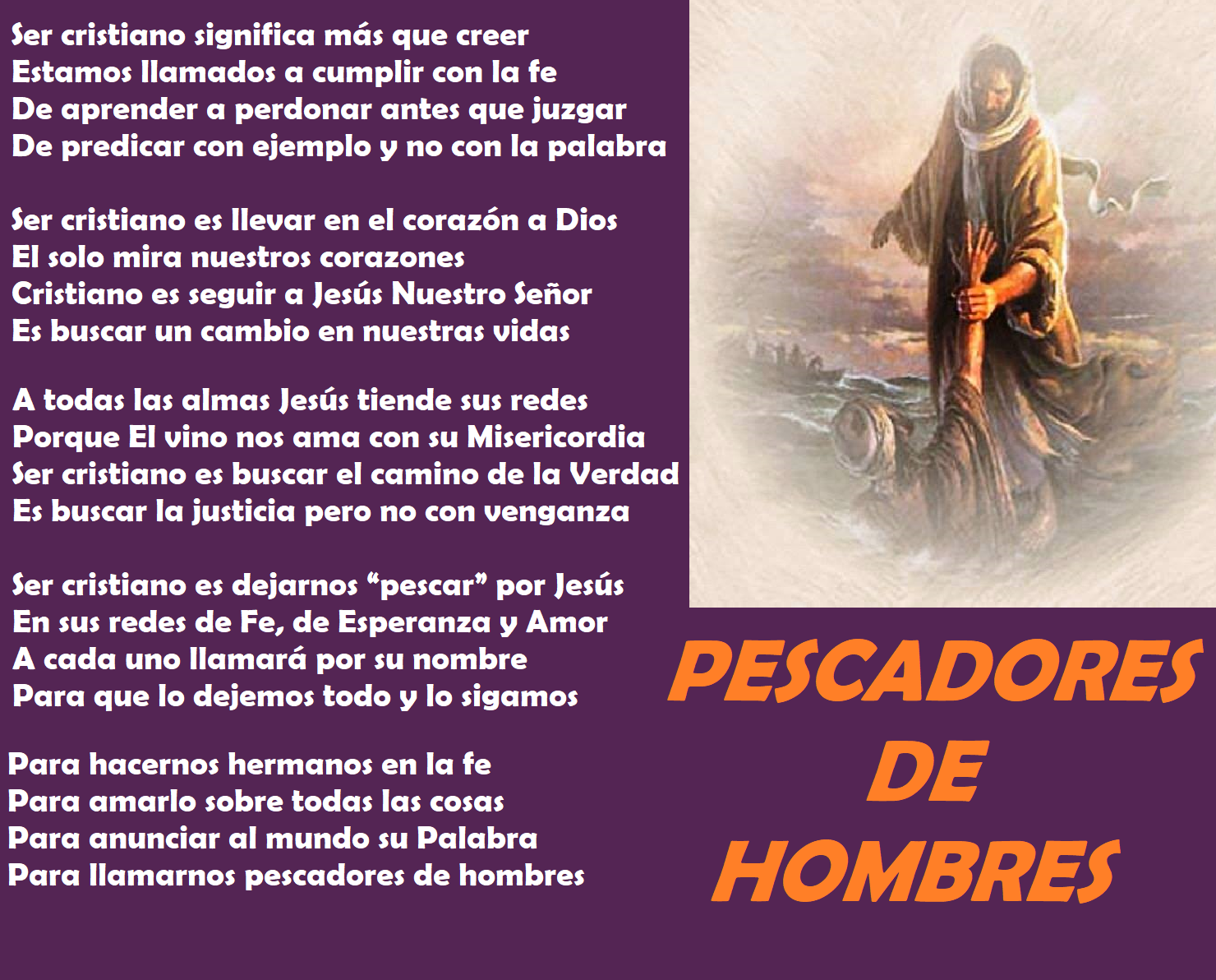 PESCADORES DE HOMBRES