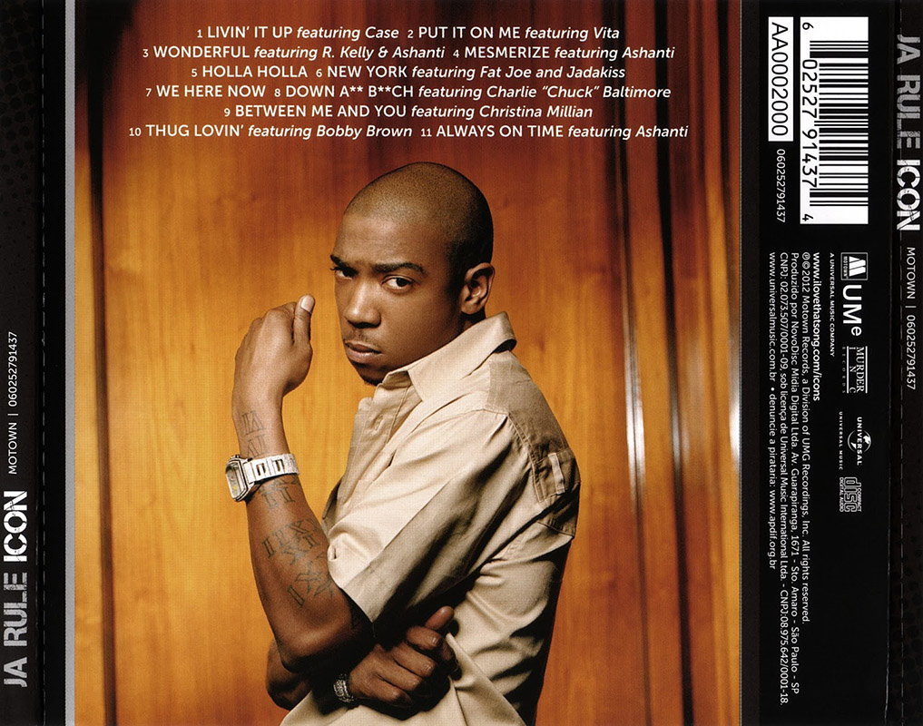 Encarte: Ja Rule - Icon - Encartes Pop
