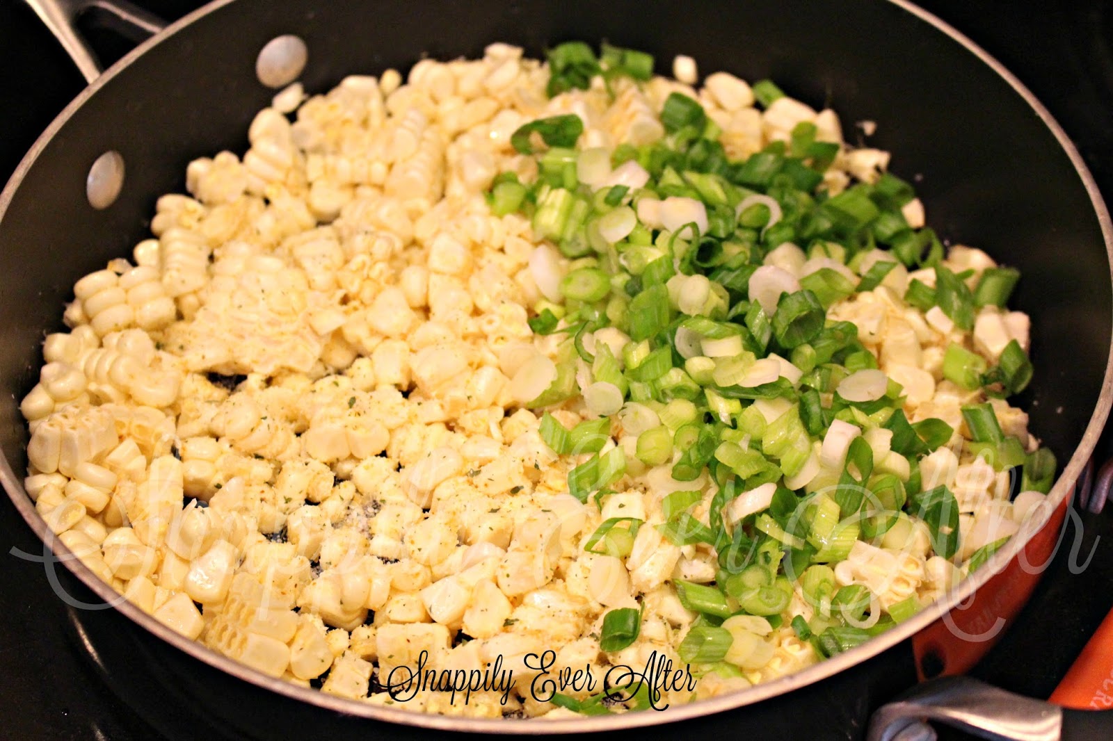 Snappily Ever After: Corn, Chard and Green Onion Flat Bread
