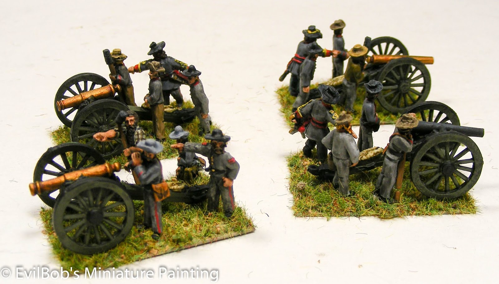 Evil Bob's Miniature Painting: 15mm ACW CSA Artillery