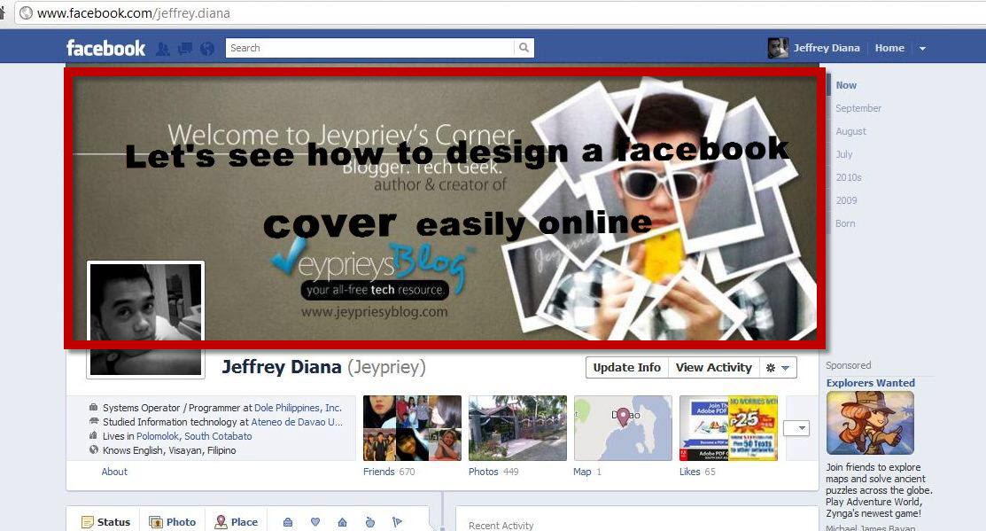 Free Web Stuff: How To Design A Perfect Facebook Timeline Cover Online