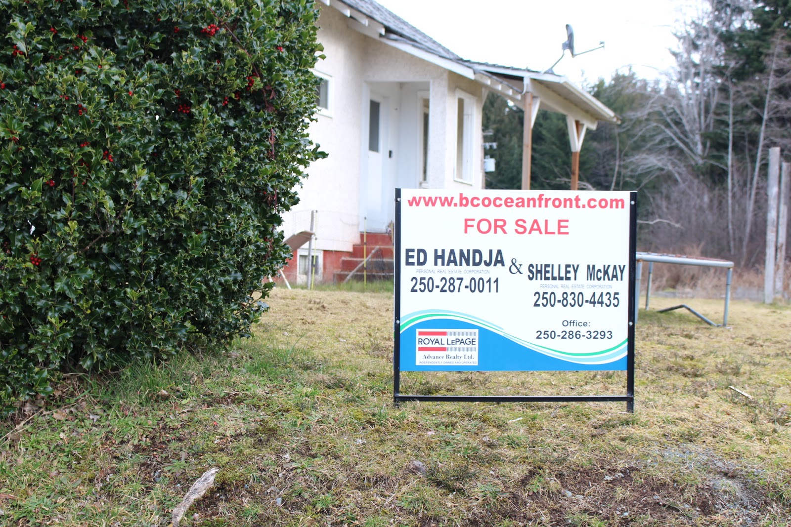 BC Oceanfront: Putting Up the Signs