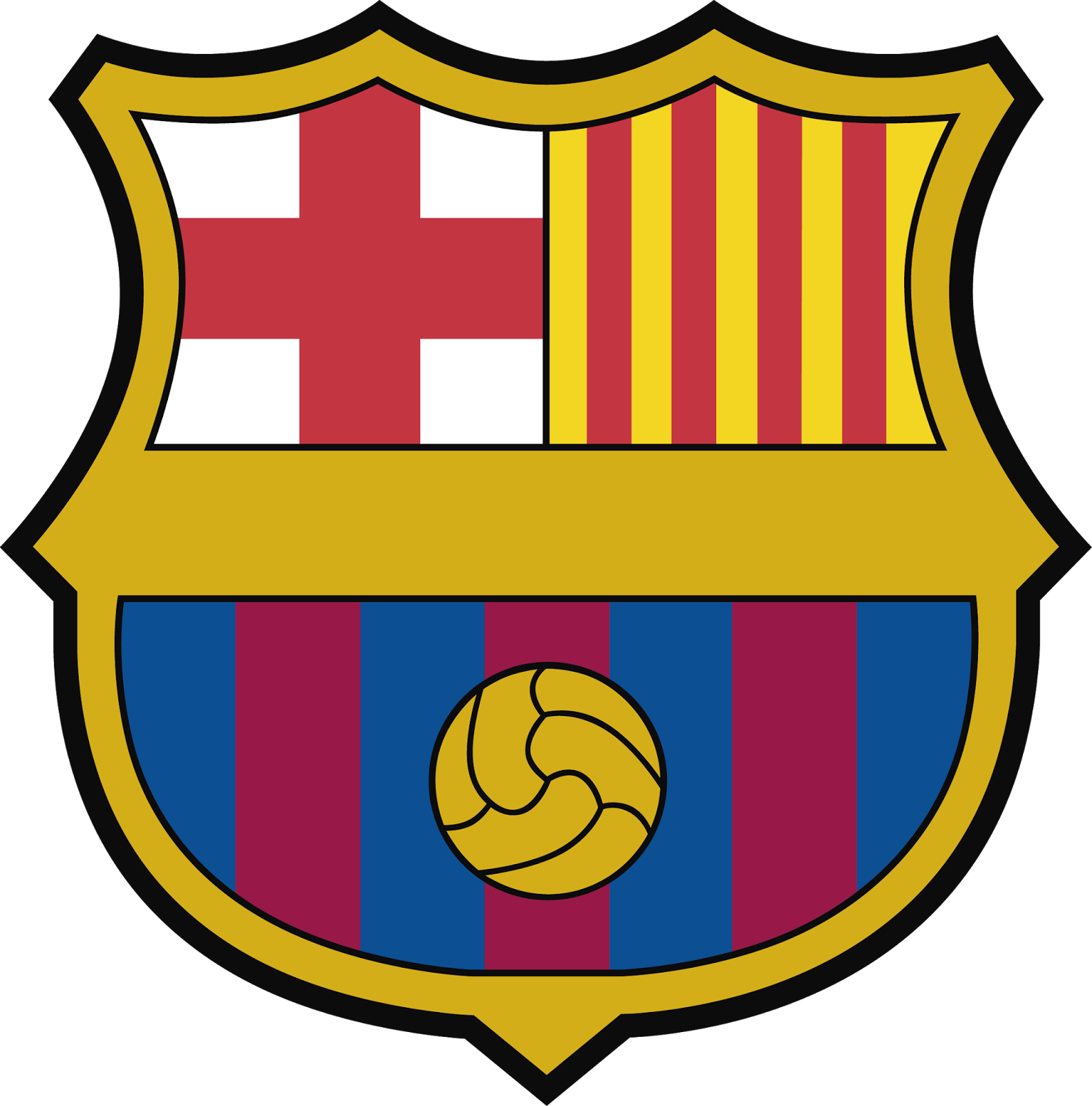 Download vetor Illustrator do escudo do Barcelona gratis