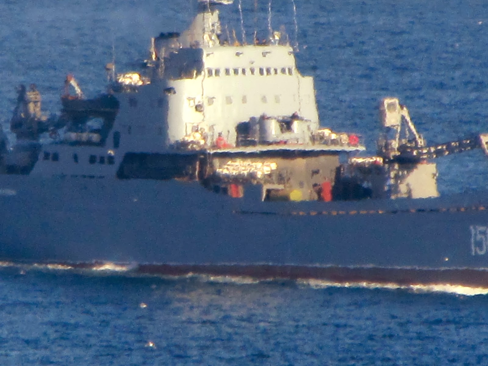 WARSHIPS ON THE BOSPHORUS: 150 SARATOV, Alligator class large landing ship
