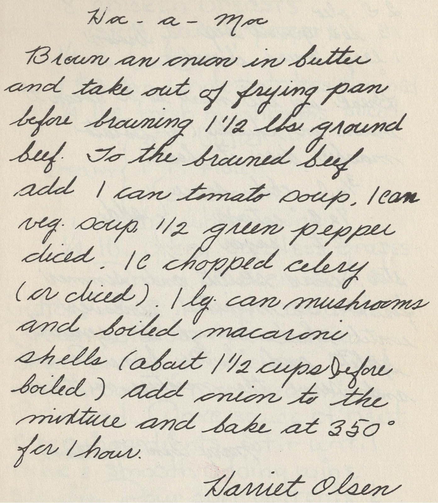 Grannie Pantries: Funny Name: Case of the Cursive Casserole Edition