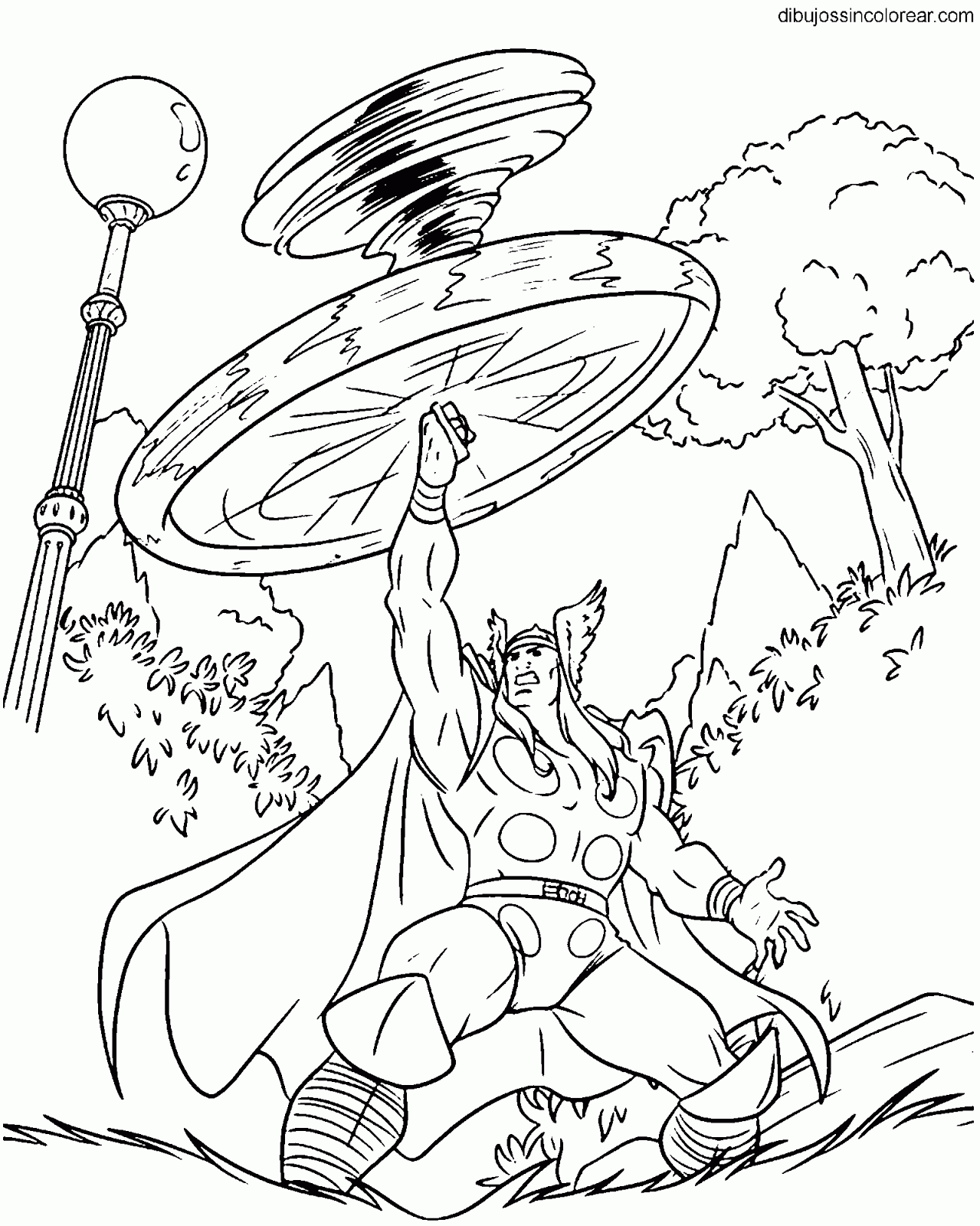Dibujos de Thor para Colorear