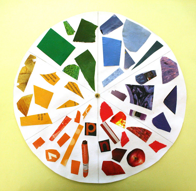 Monument Valley Regional Middle School Art Class: Color Wheel Collages ...