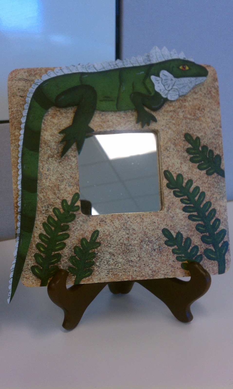 Handcrafted One at a Time: Lizard Mirror
