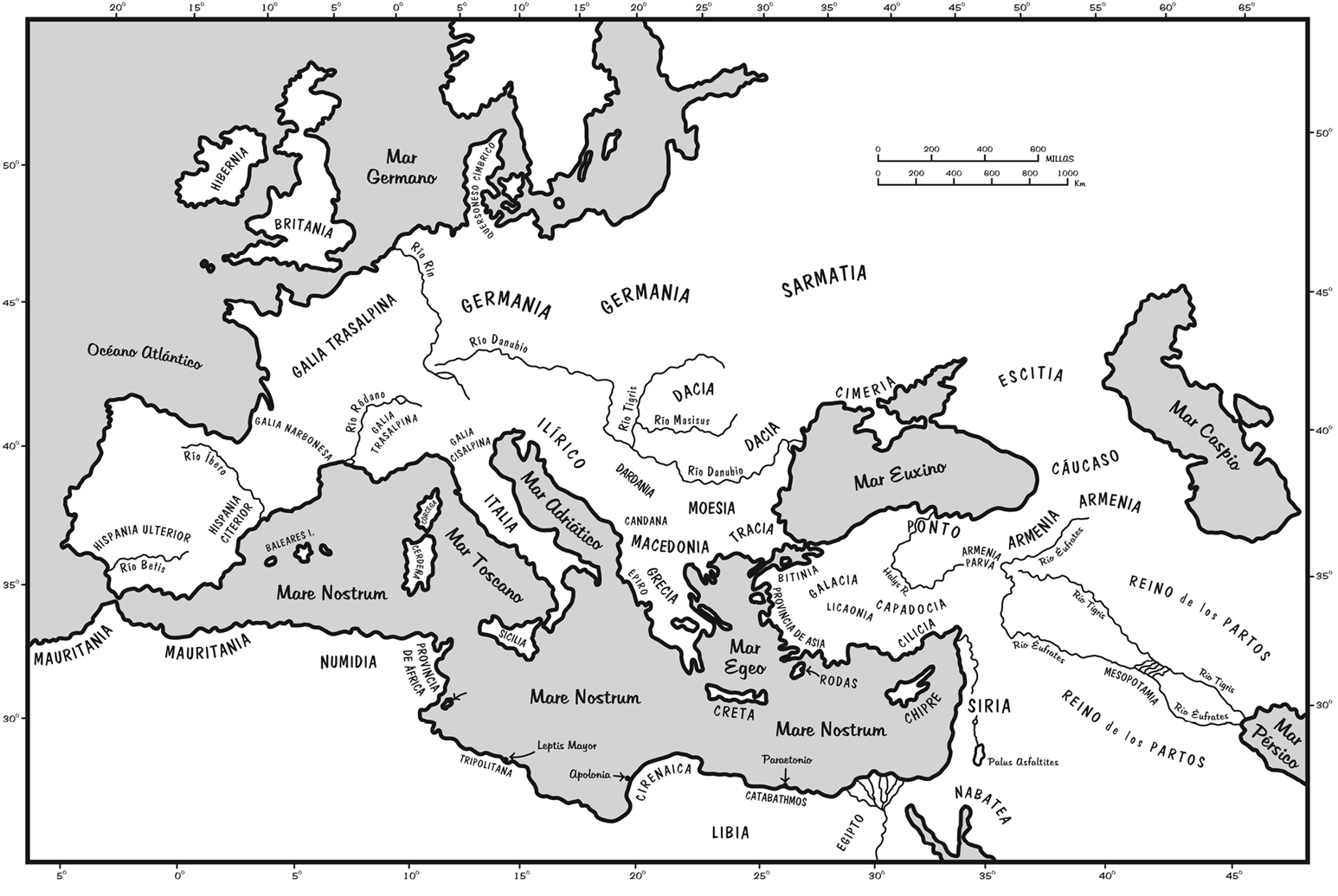 APASIONADOS DEL IMPERIO ROMANO: MAPA DE LOS TERRITORIOS DEL IMPERIO ...