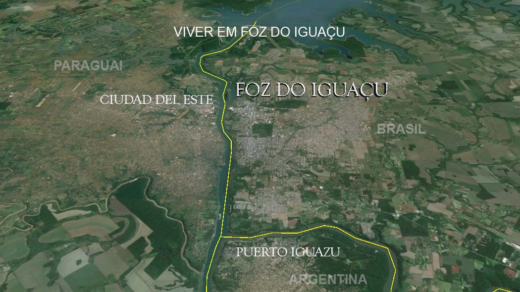 Foz Do Iguaçu Divisa Com Paraguai E Argentina : Frontera entre Brasil y ...