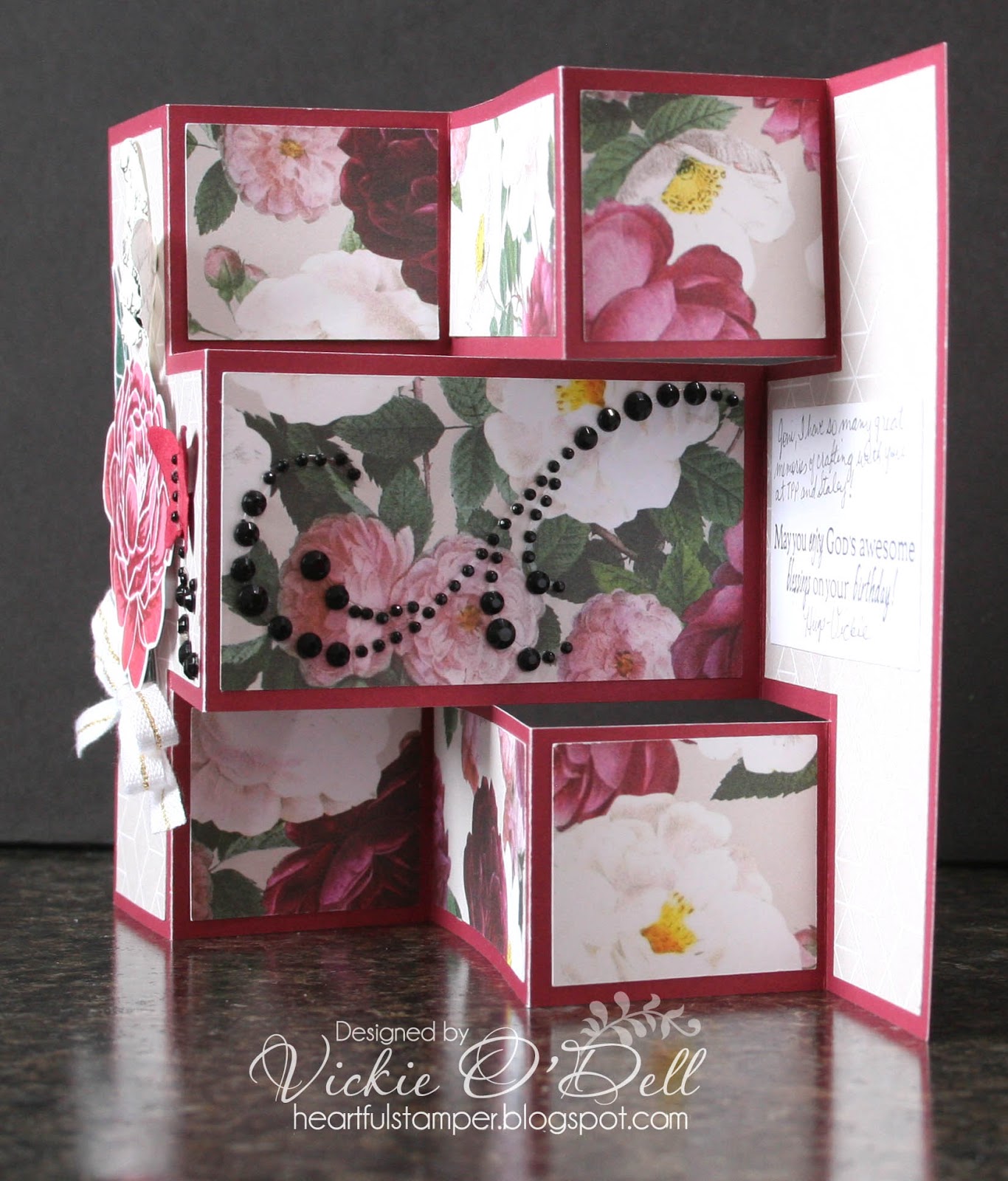 HeARTful Stamper: Live Beautifully Tri-Shutter Card