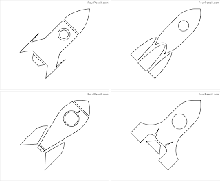 Four Coloring: Free printable Rocket coloring pages for kids