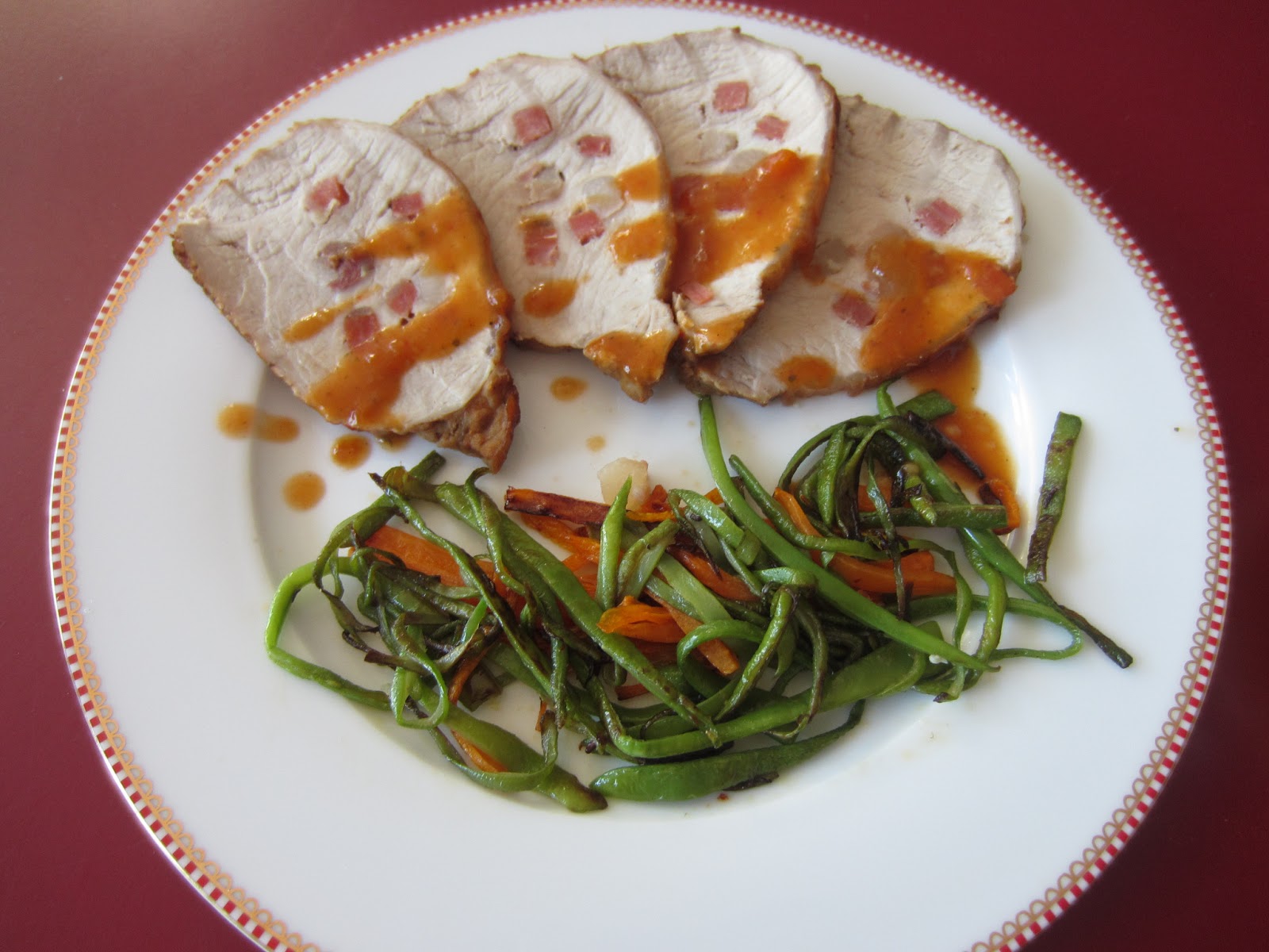 Deliciosa Gula: LOMO DE CERDO MECHADO, ASADO AL OPORTO