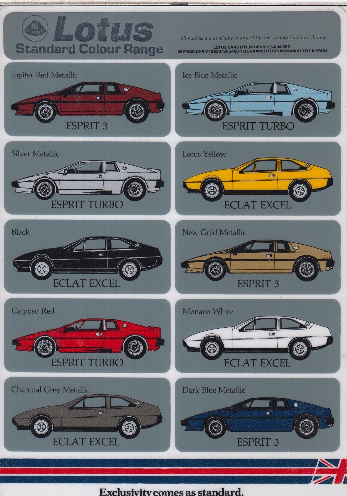 Lotus Excel Restoration: Lotus Excel: Brochures, price lists and owners ...