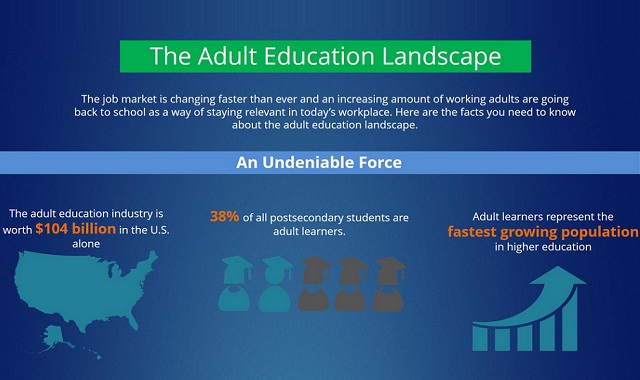 The Adult Education Landscape #infographic - Visualistan