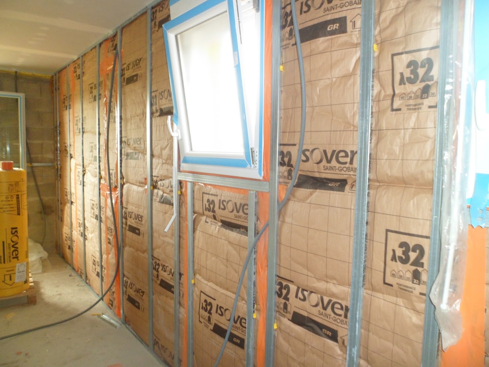 Autoconstruction Basse Normandie: Cloison - Doublage des murs péripheriques