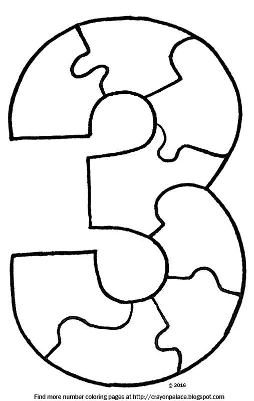 Crayon Palace: Puzzle Numbers: Three