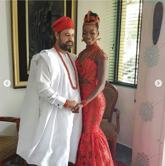 Beautiful Traditional Wedding Photos Of Oyinbo Man And His Edo Bride