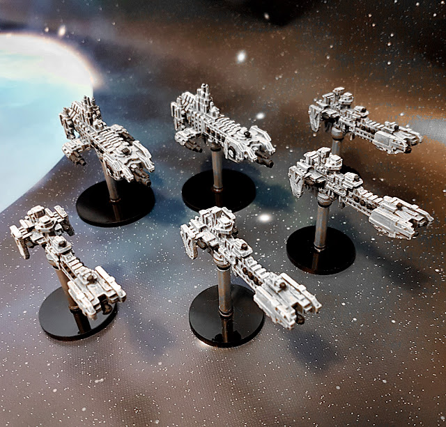 Battlefleet Gothic: Relictor Space Marine Gladius Class Frigates - Jade ...