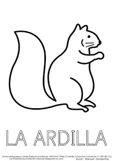 CARTILLA DE LECTURA INFANTIL : ARDILLA ADIVINANZA POESÍA PICTOGRAMAS ...