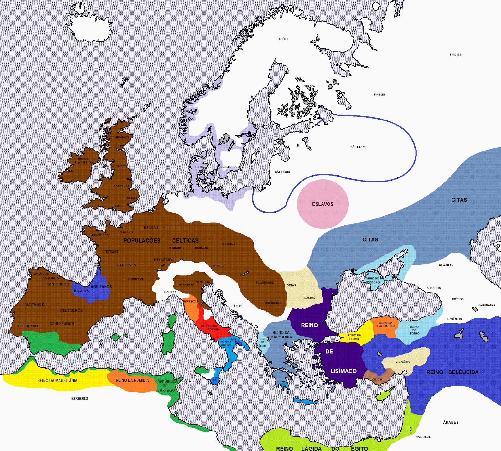 EUROPA HISTÓRICA: EUROPA - 300 aC