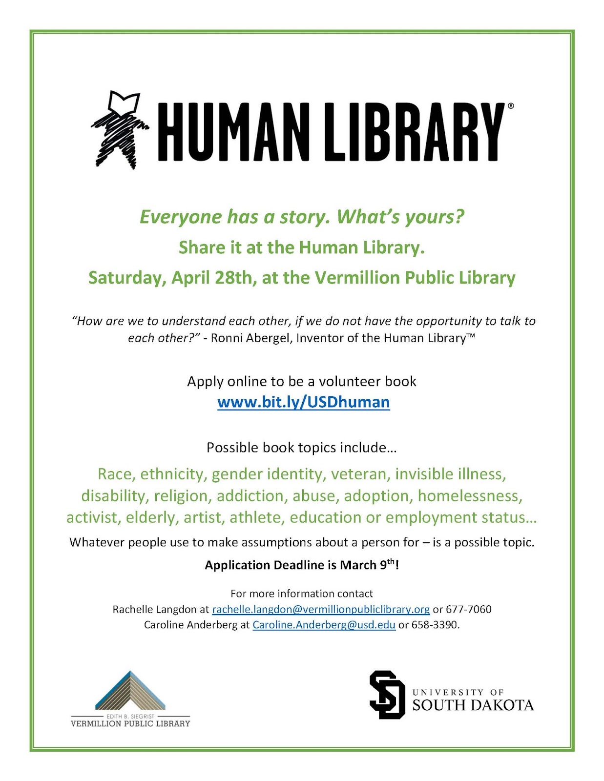 USD University Libraries : February 2018