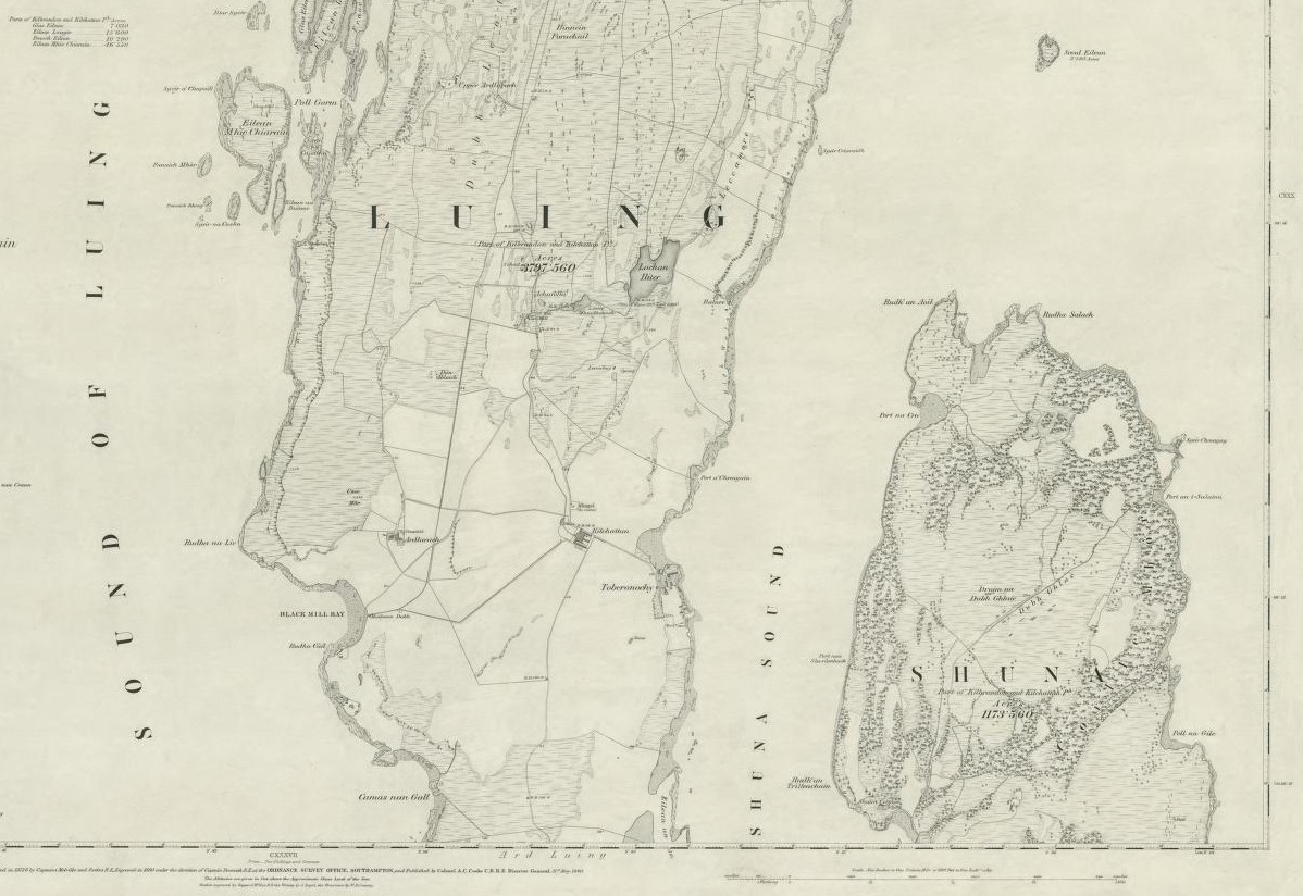 except the Kyles and Western Isles: Shuna Castle