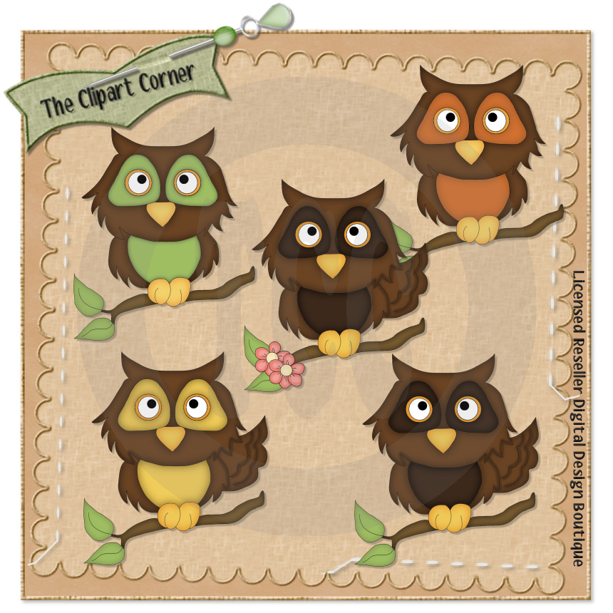 The Clipart Corner: Hoot Owls Clip Art