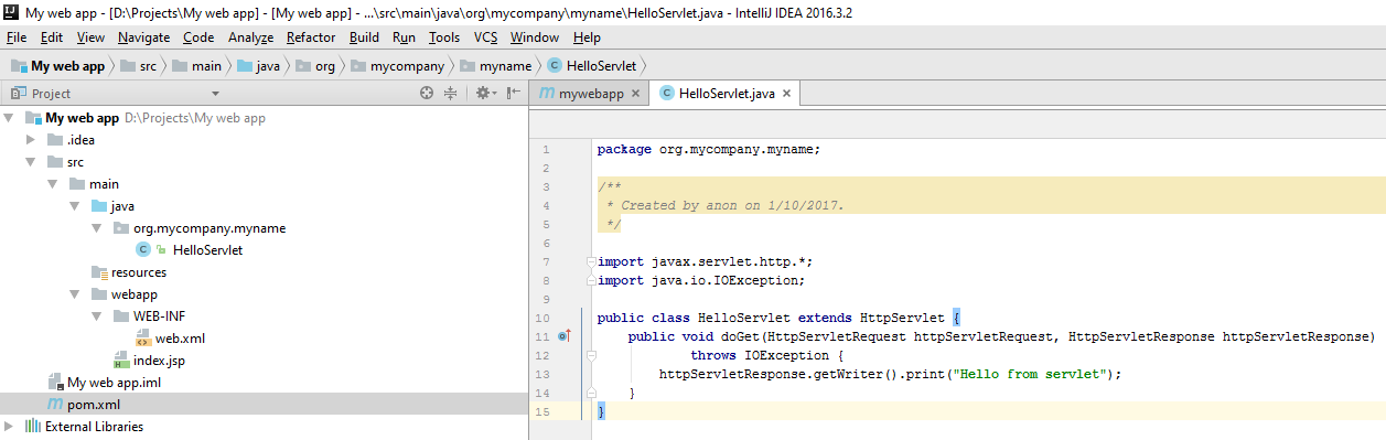 Tutorial: IntelliJ IDEA Community Edition with Tomcat deployment