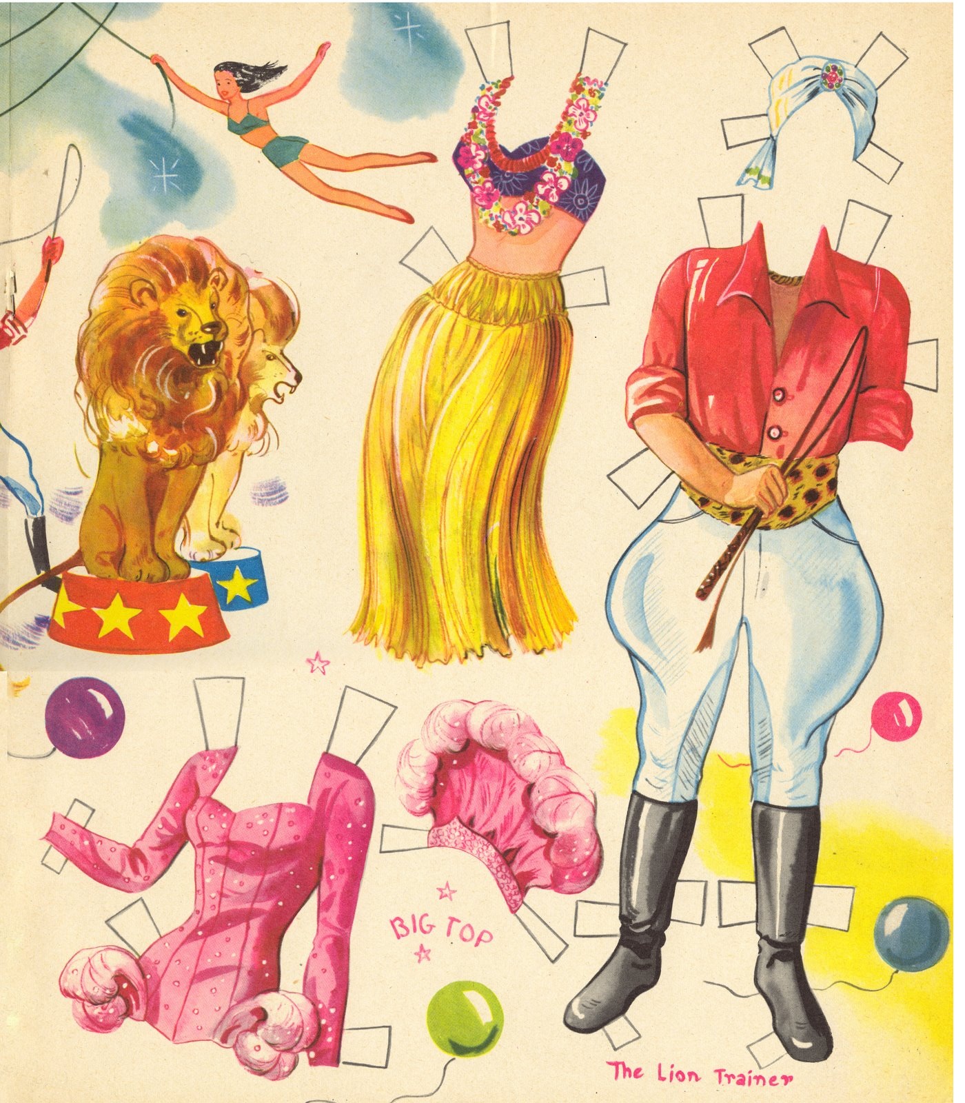 Kathleen Taylors Dakota Dreams Thursday Tab Saalfield Circus Paper
