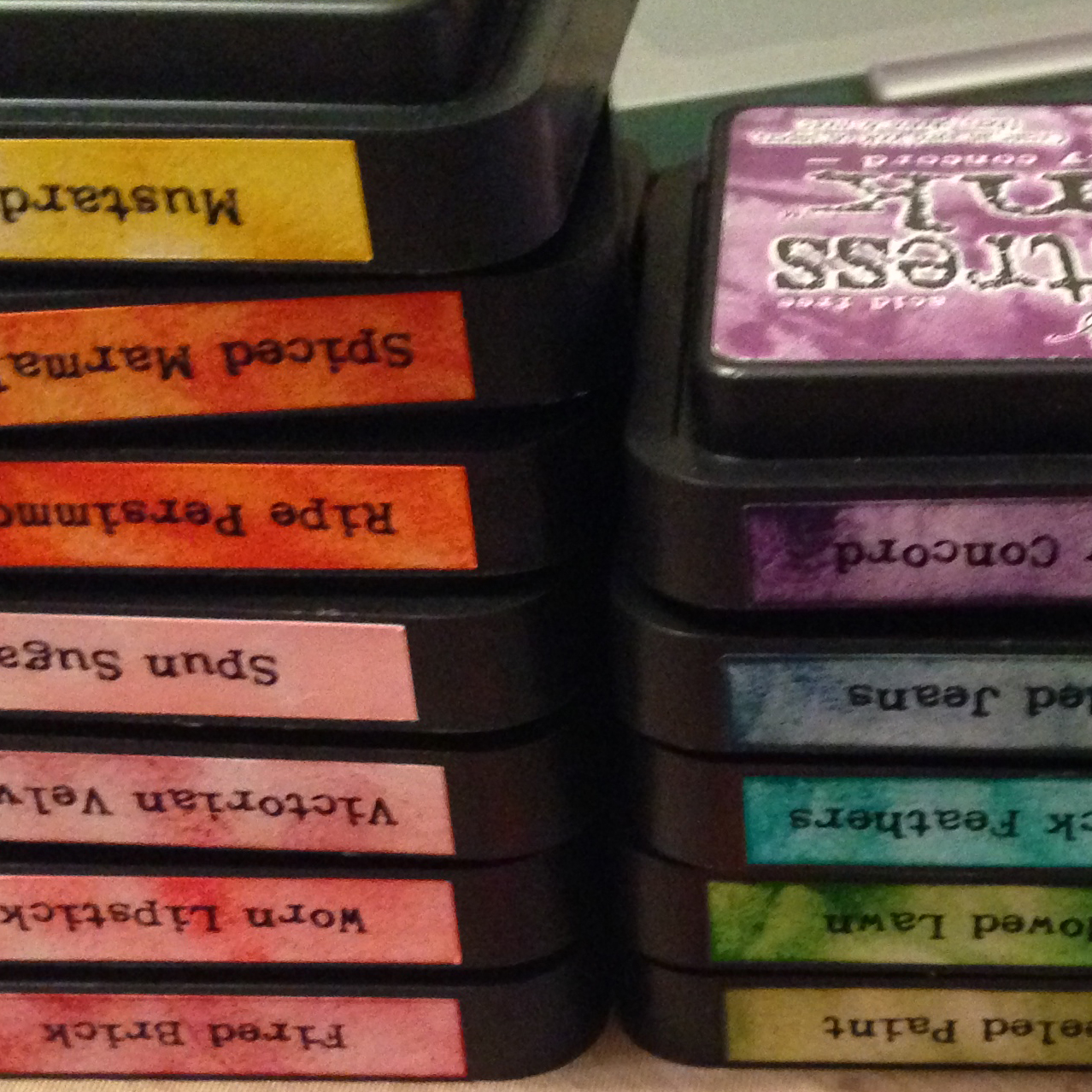 DIY Distress Ink Storage Labels - Alice Scraps Wonderland