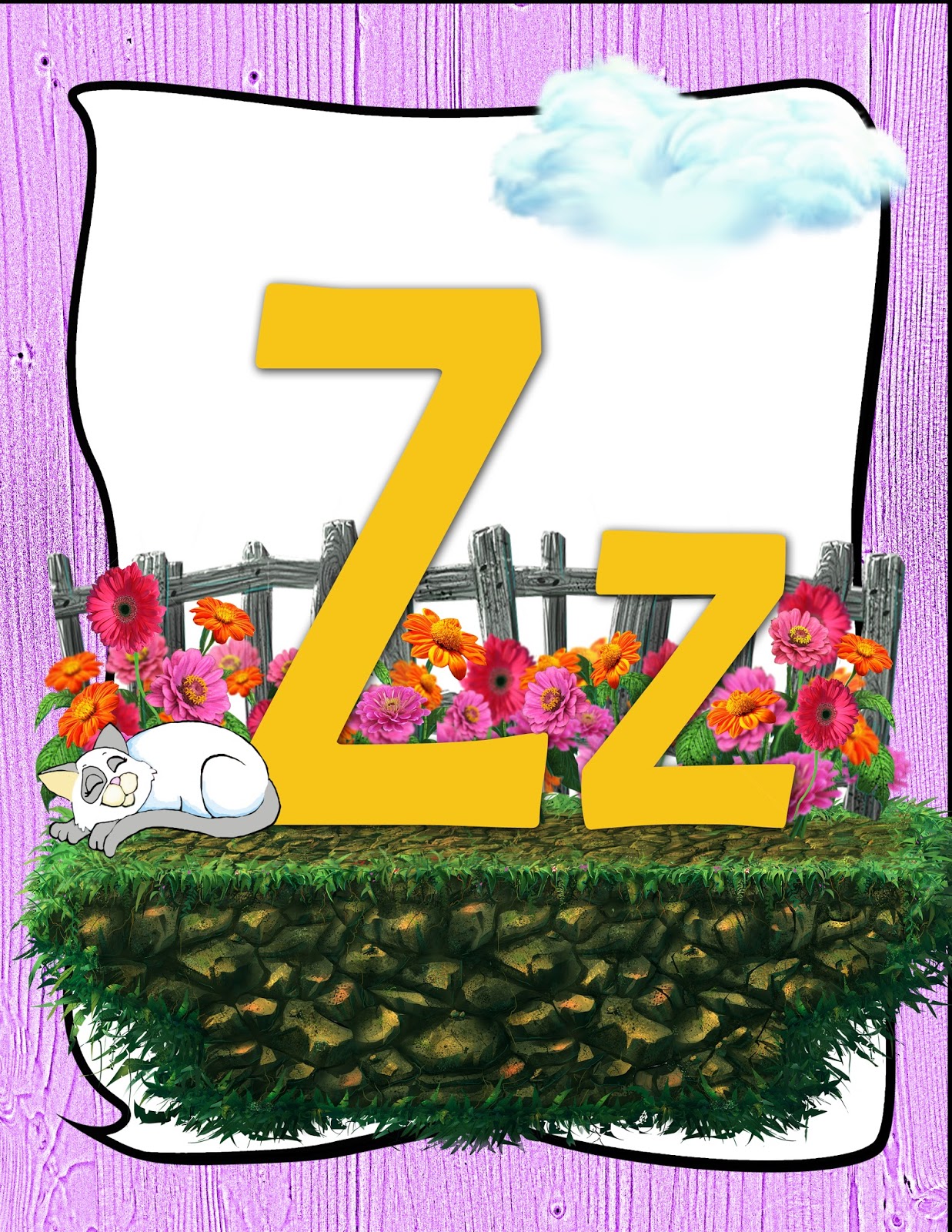 Glimmercat Education: Letter of the Week for Z