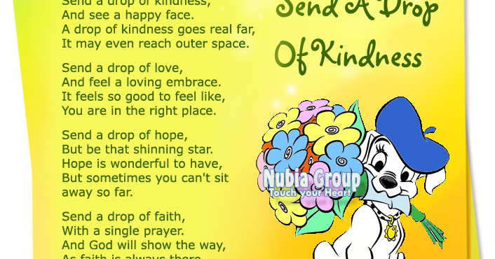 * Nubia_group Inspiration *: Send A Drop Of Kindness