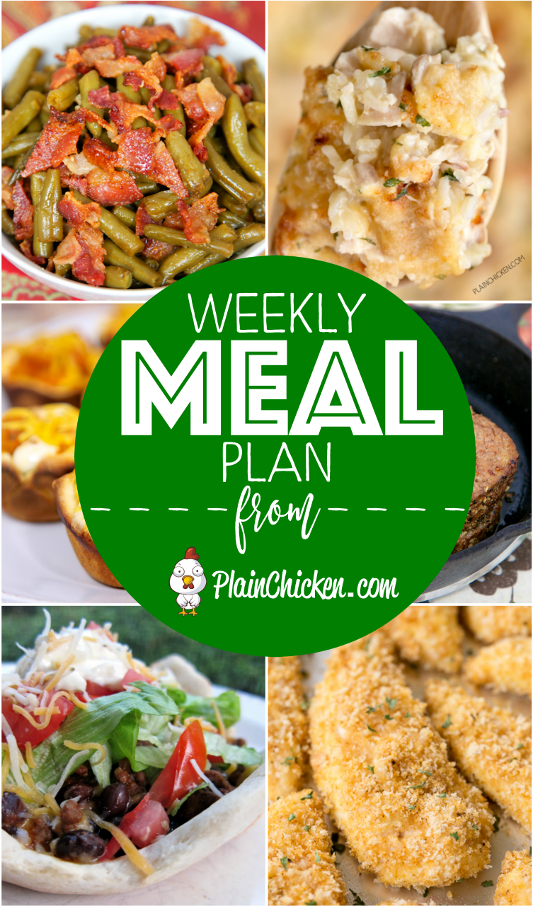 What's For Dinner? {Weekly Meal Plan} | Plain Chicken | Bloglovin’