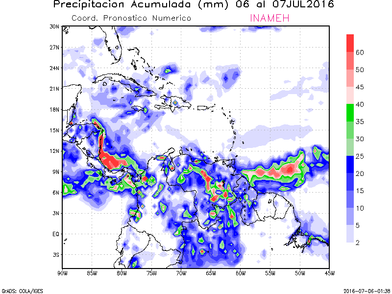 El tiempo meteorológico en Venezuela: Previsión meteorológica para ...
