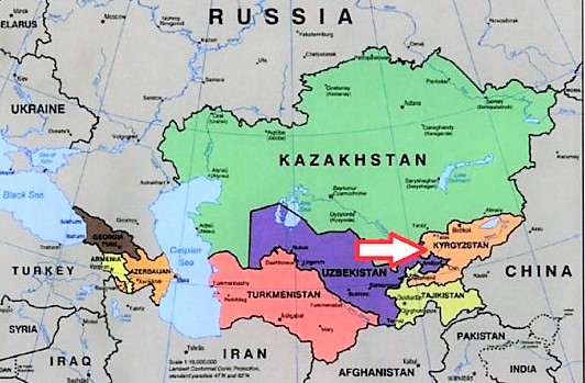 Tian Shan Mountains Map