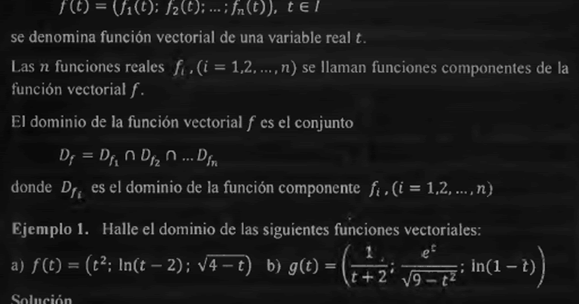 FUNCIONES VECTORIALES EJERCICIOS Y PROBLEMAS RESUELTOS PDF