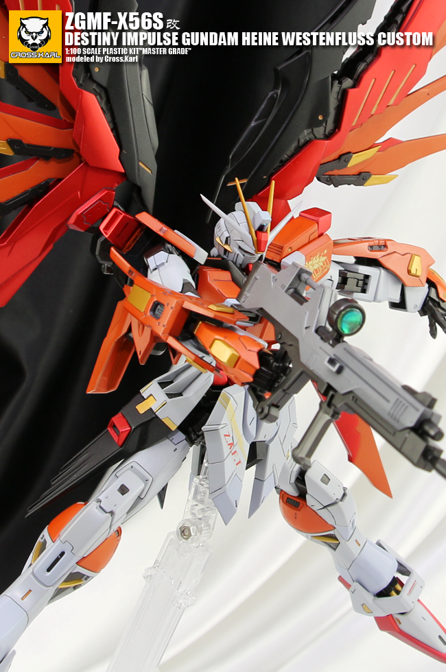 GUNDAM GUY: MG 1/100 Destiny Impulse Gundam Heine Westenfluss Custom ...