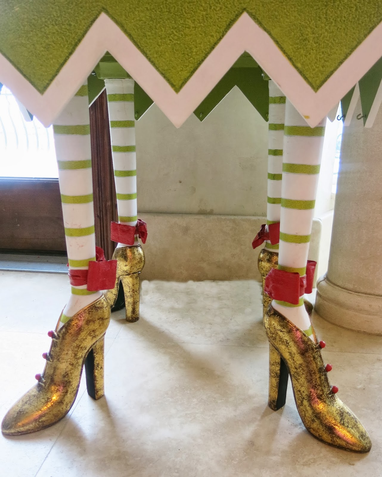 Hot Chocolate Bar on my Dept 56 High Heeled Holiday Table - Purple ...