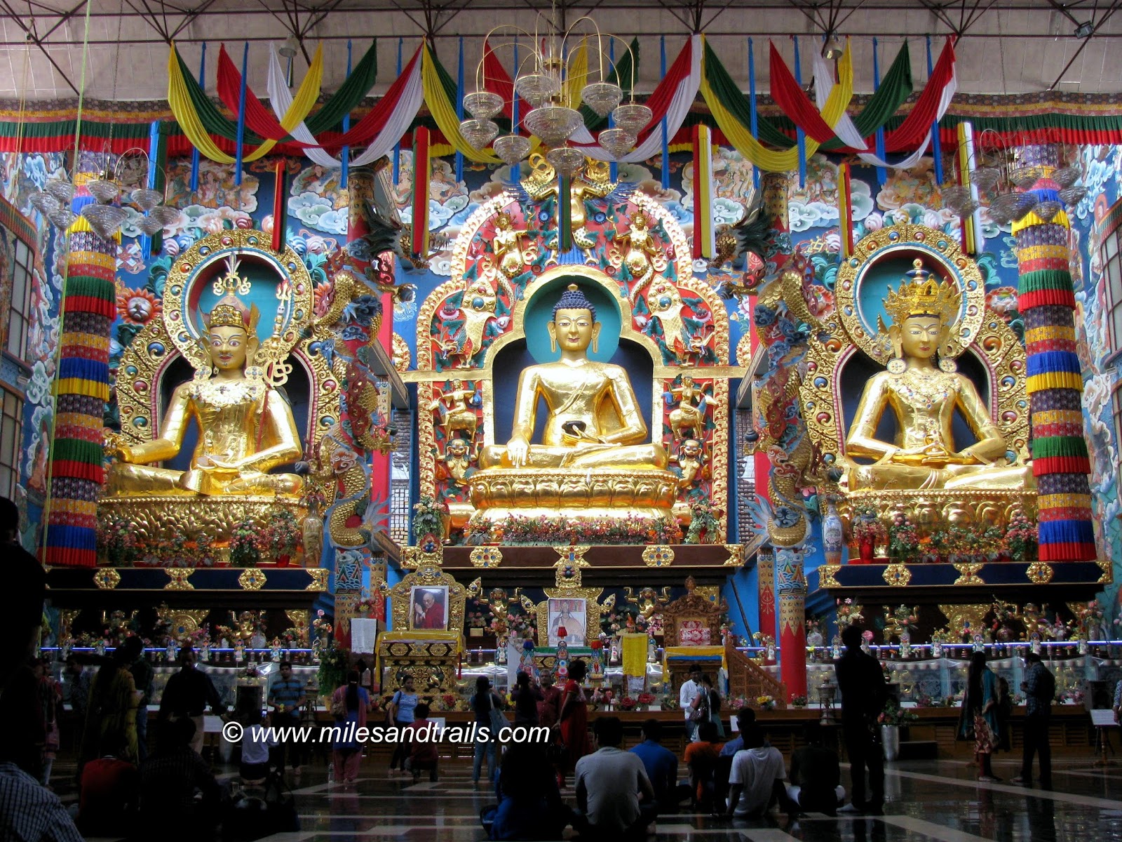 Miles and Trails: Namdroling Monastery / Golden Temple, Bylakuppe