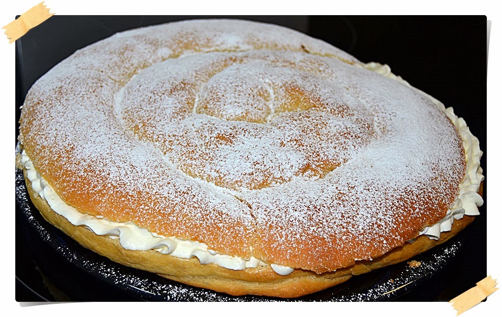 Do It Yourself!: Ensaimada grande rellena de nata