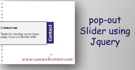 Pop out slide using jquery
