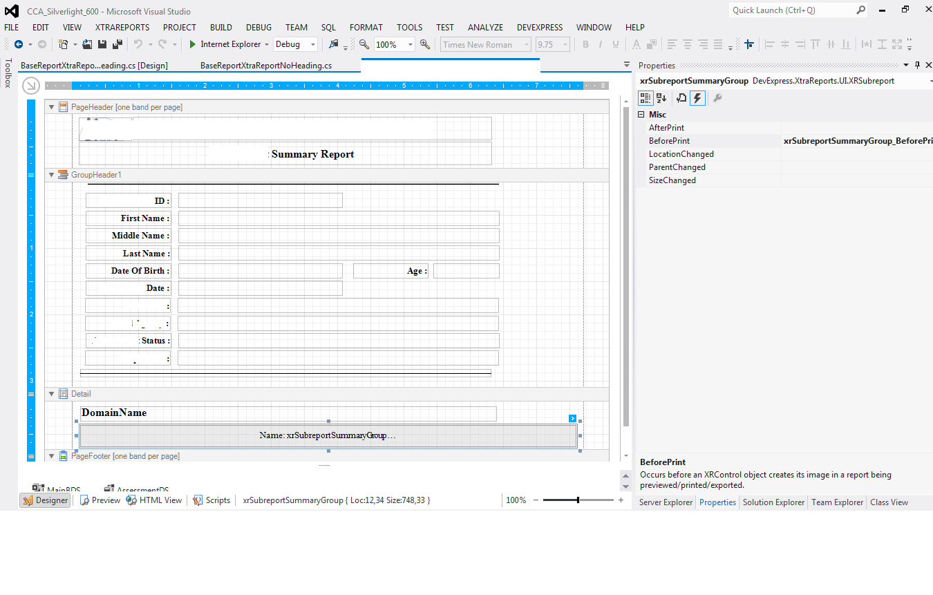 Software Enthusiast Koy Demystifying Devexpress Xtrareport For Silverlight Part 3