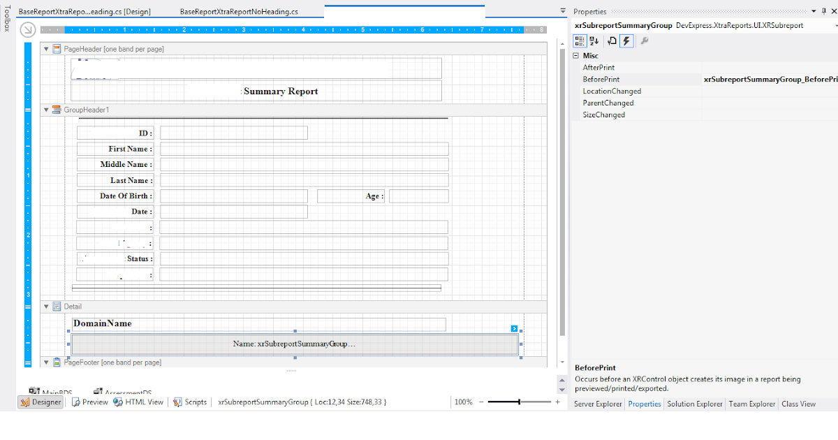 Software Enthusiast Koy Demystifying Devexpress Xtrareport For Silverlight Part 3