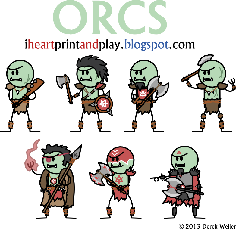 iheartprintandplay: Orc Smash!