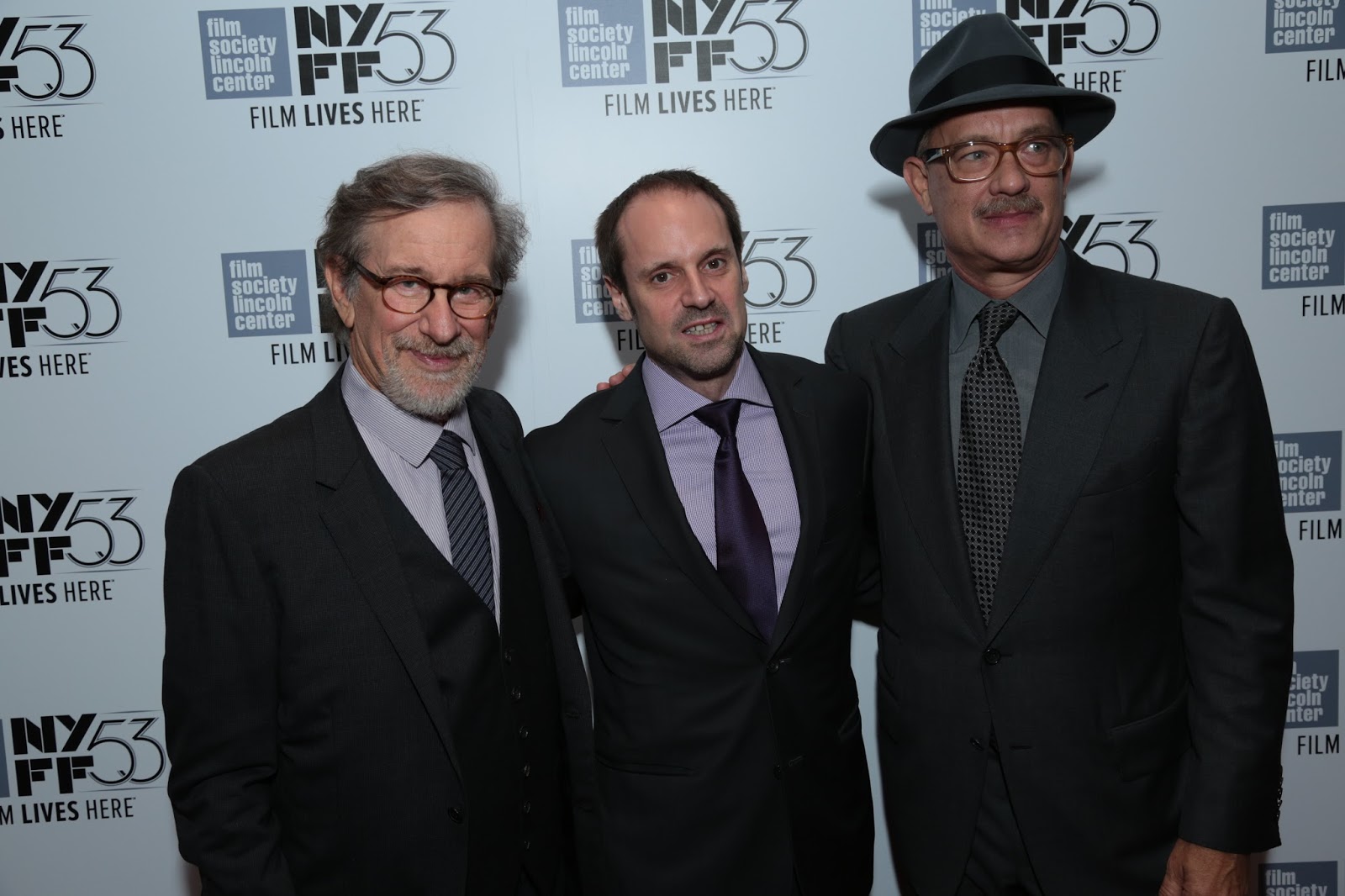 Steven Spielberg, Tom Hanks, Mark Rylance attend BRIDGE OF SPIES World ...