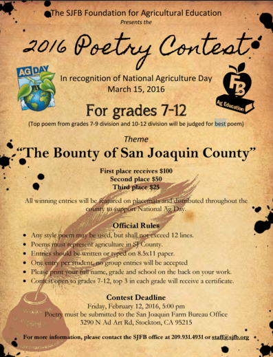 The MHHS Mustang Messenger: Poetry Contest