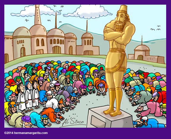 EN EL HORNO DE FUEGO. SADRAC, MESAC Y ABED NEGO